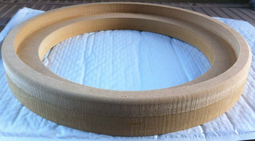 12" JL AUDIO W6 FIBERGLASS SPEAKER SUBWOOFER RINGS 1" MDF SUBWOOFER BO ...