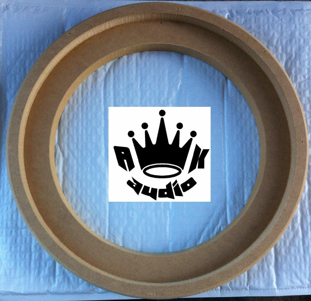 8" JL AUDIO W7 FIBERGLASS SPEAKER SUBWOOFER RINGS 1" MDF SUBWOOFER BOX ...