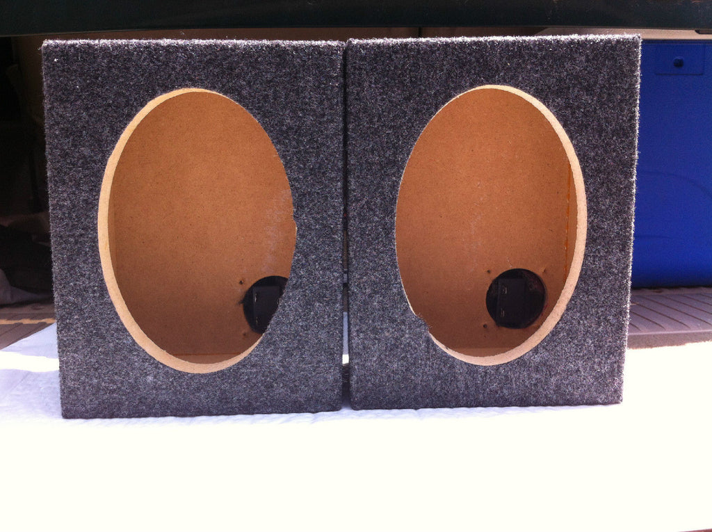 (2) 6x9 Speaker Box Enclosure 6"x9" Car Speaker Box Coaxial Speaker Bo ...