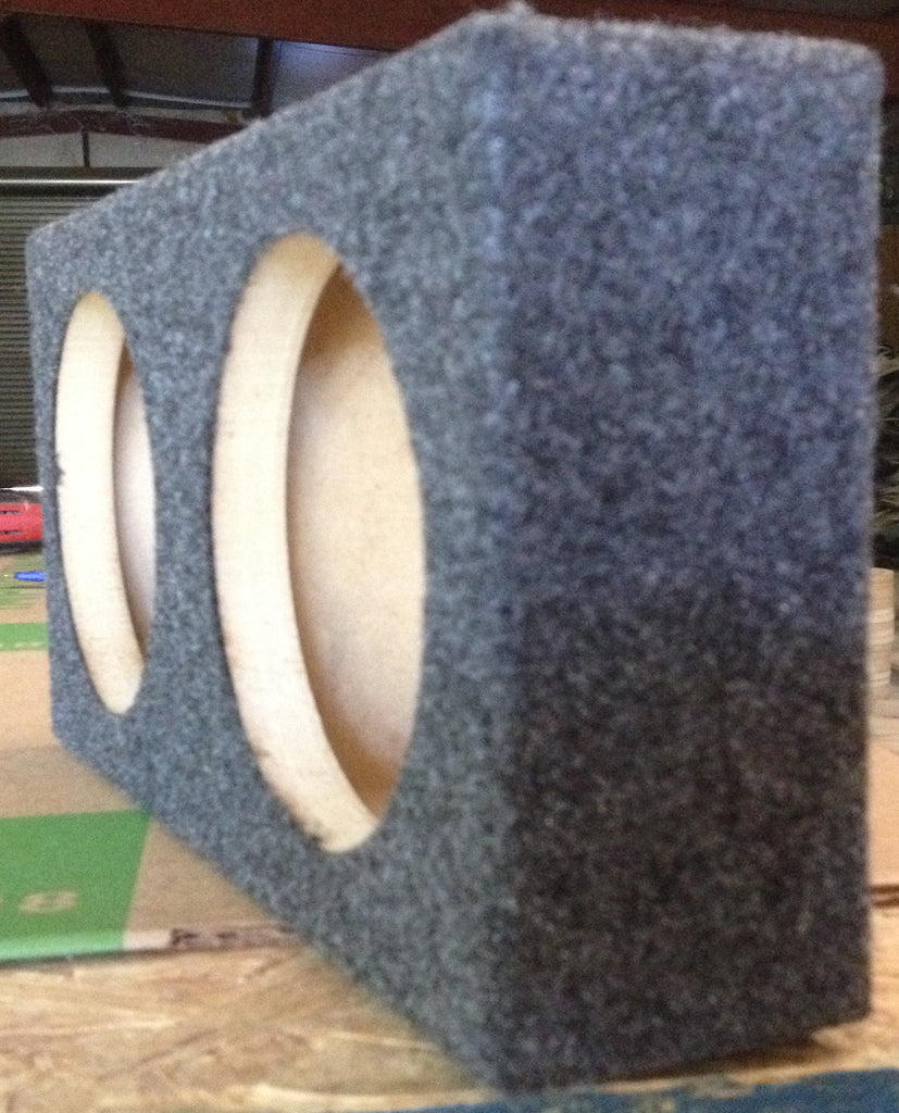6.5" Dual Speaker Box Enclosure 6 1/2" Car Speaker Coaxial 5.125" Hole ...
