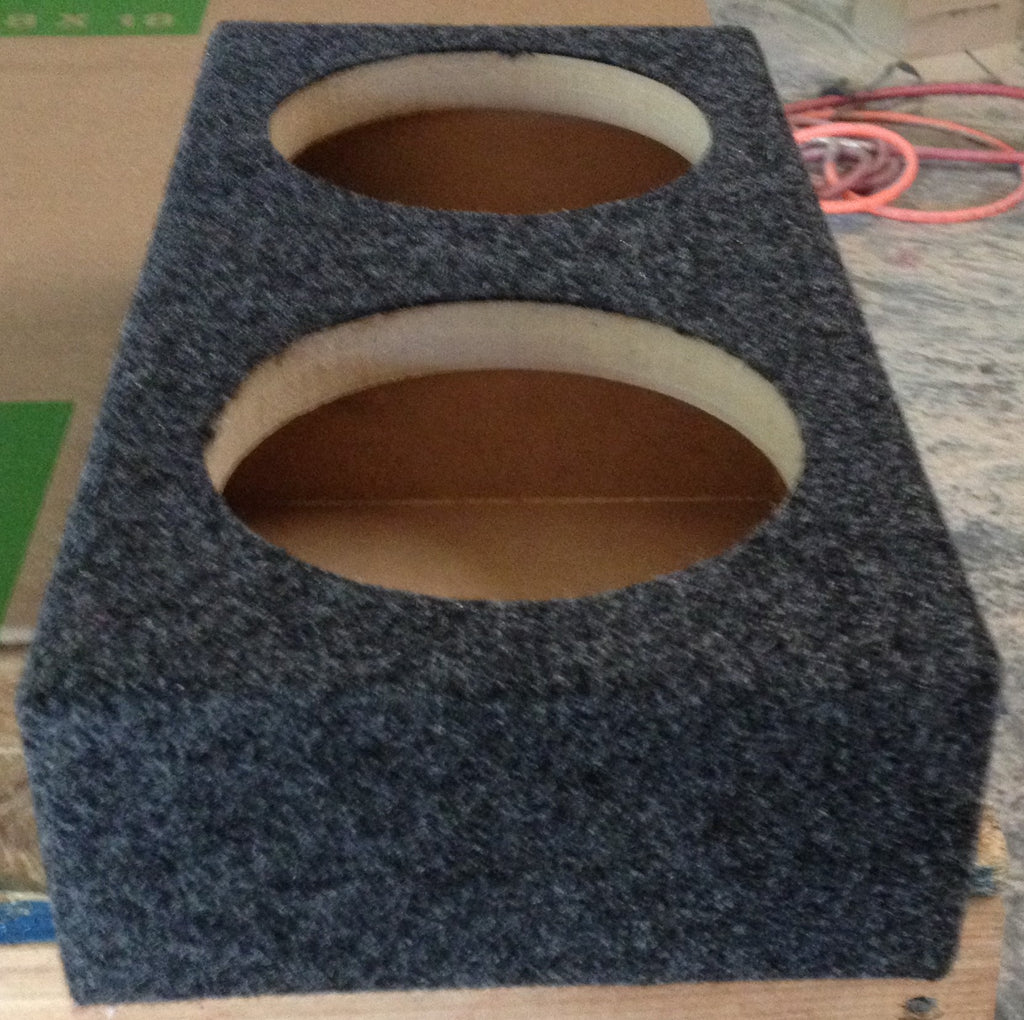 6.5" Dual Speaker Box Enclosure 6 1/2" Car Speaker Coaxial 5.125" Hole ...