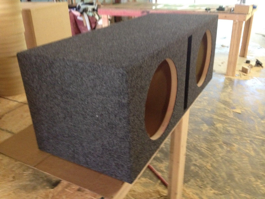 Dual 10" Sub Box 2 10" Speaker Box Ported Sub Subwoofer Enclosure Box ...